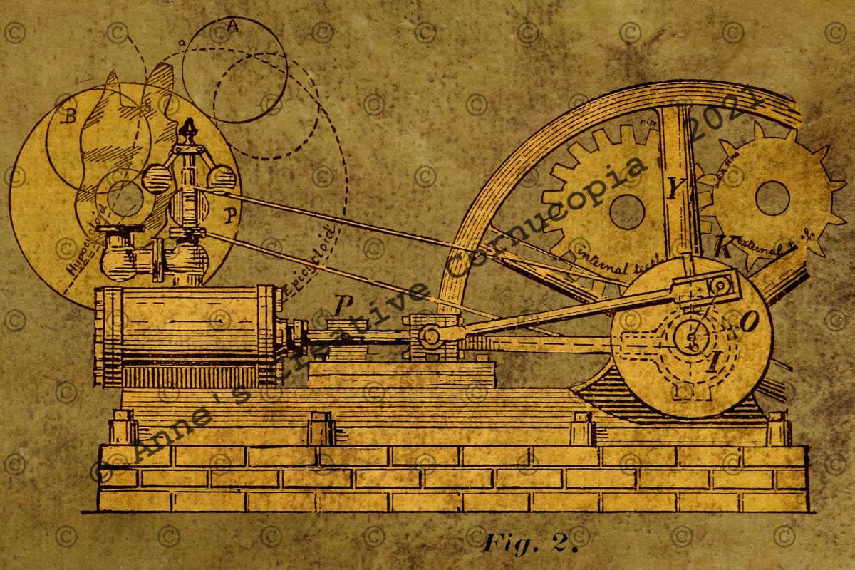 Anne's Creative Cornucopia: "Sepia Steampunk" - Postcard