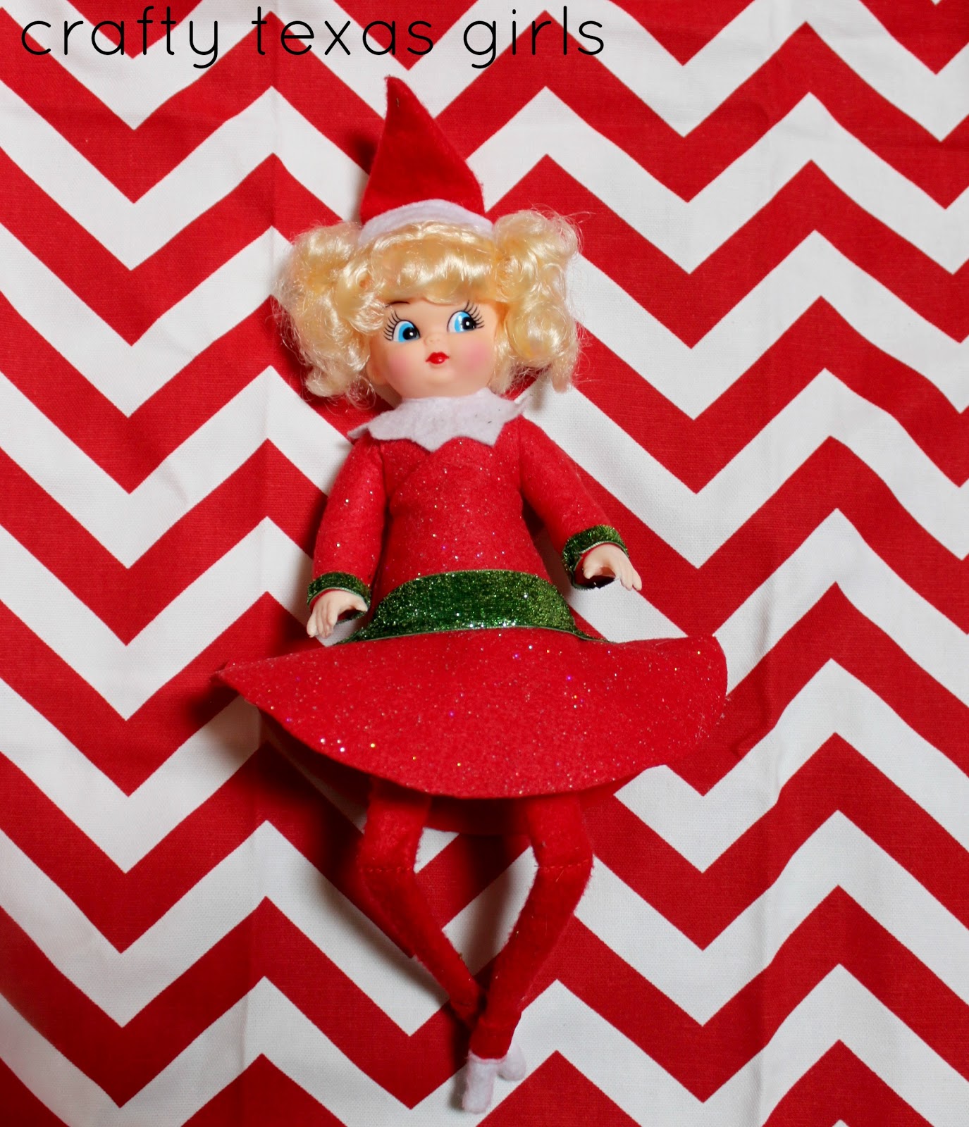 Crafty Texas Girls: Girl Elf on the Shelf