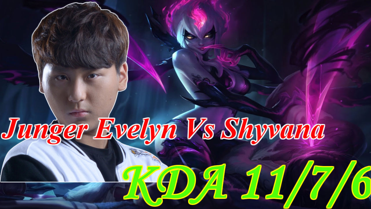SKT T1 Blank Stream Evelyn Vs Shyvana Korea Rank SeaSon 8.1