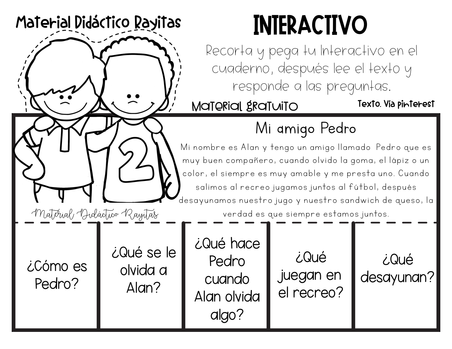 Lecturas de Comprensión Interactivas