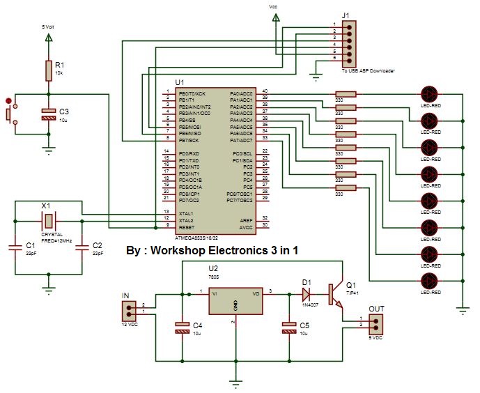 Ide 24+ Bentuk Rangkaian Running LED