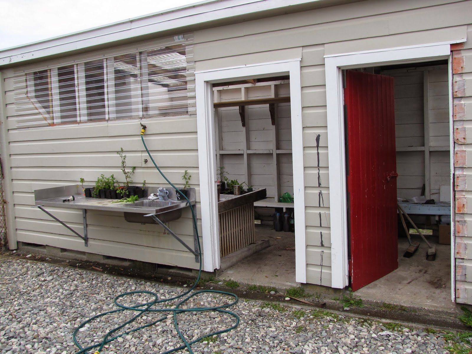 Westport North School: Garden Warriors: Changing Shed to Propagating Shed