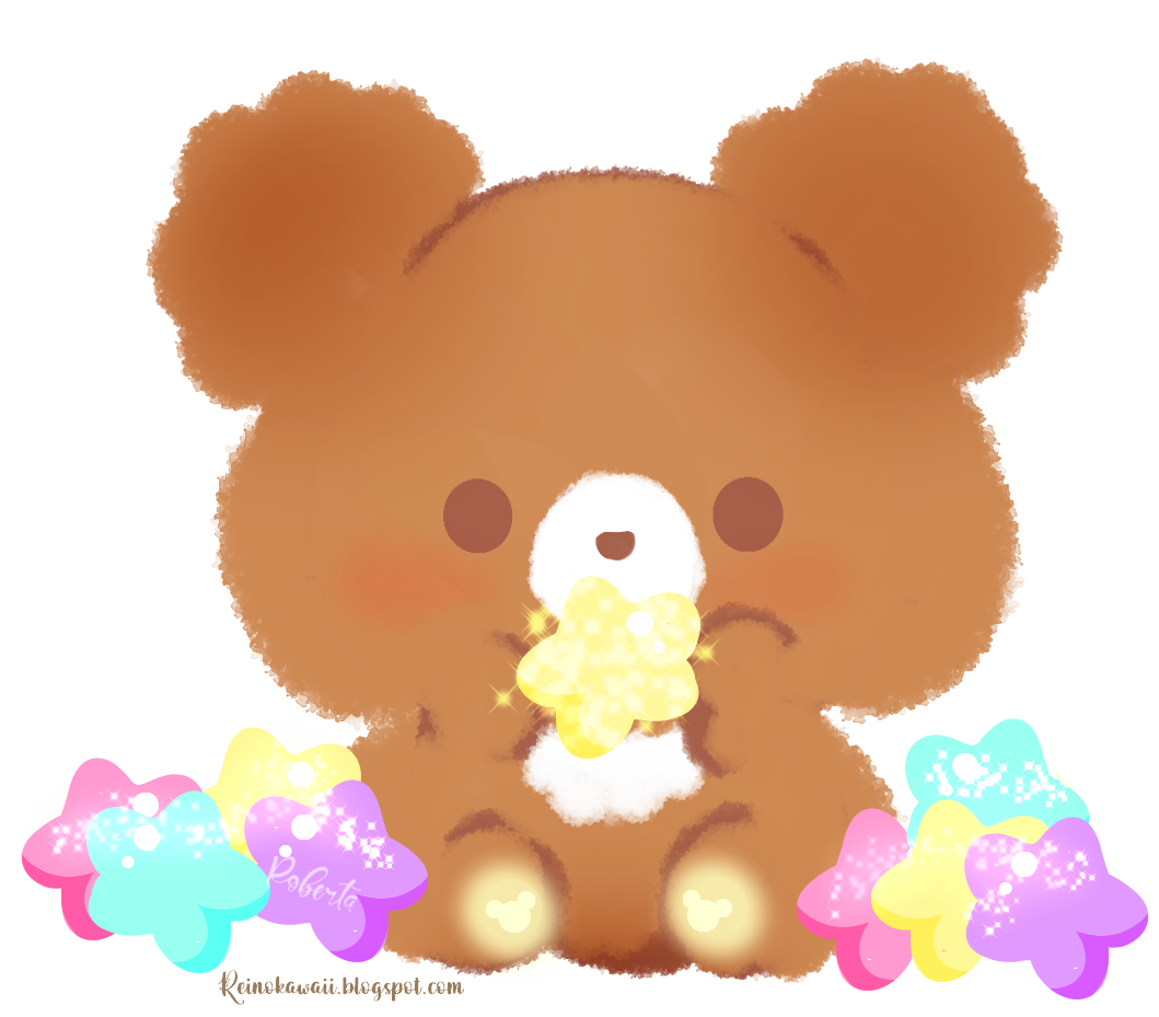 Chairoikoguma PNG e Wallpaper + Backgrounds de Estrelinhas