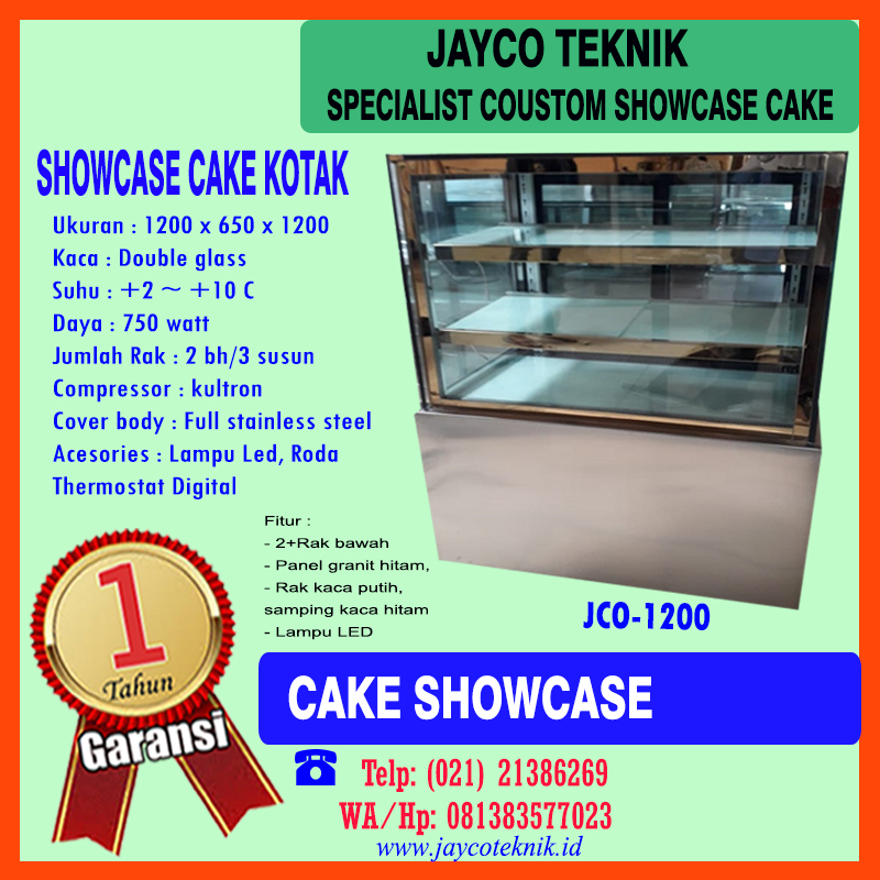 Showcase Cake:Cake showcase murah,cake display