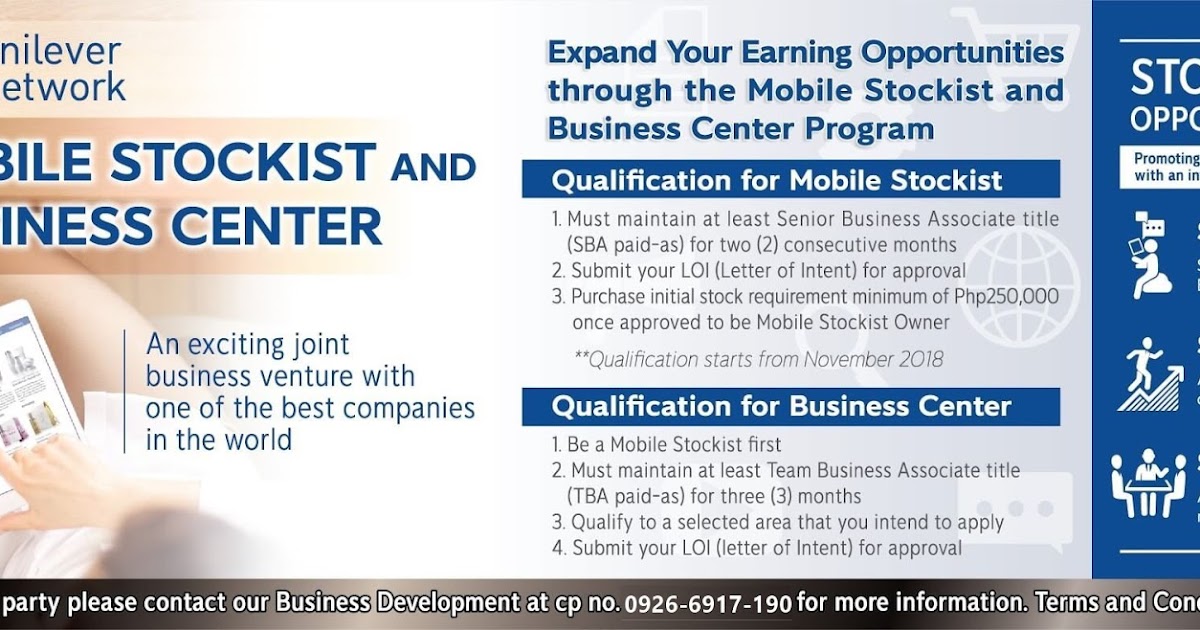 Unilever Network: How to Become a UNILEVER Network Stockist