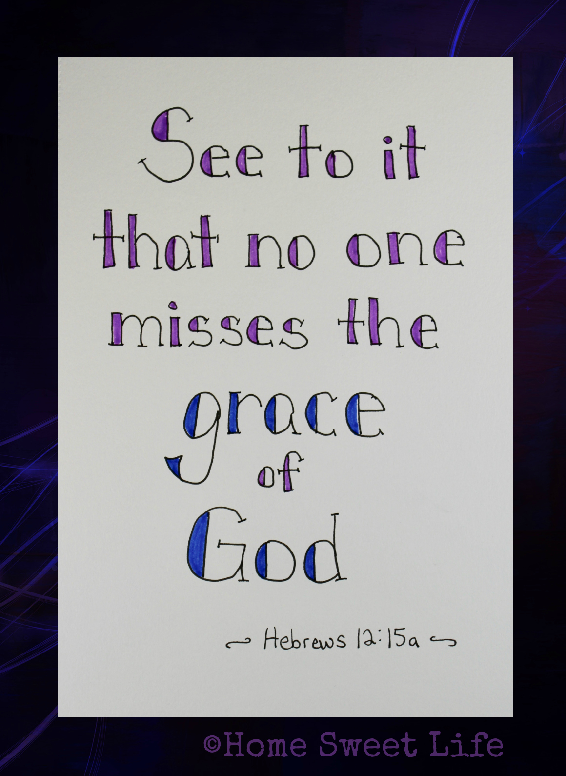 Home Sweet Life: Hebrews 12:15