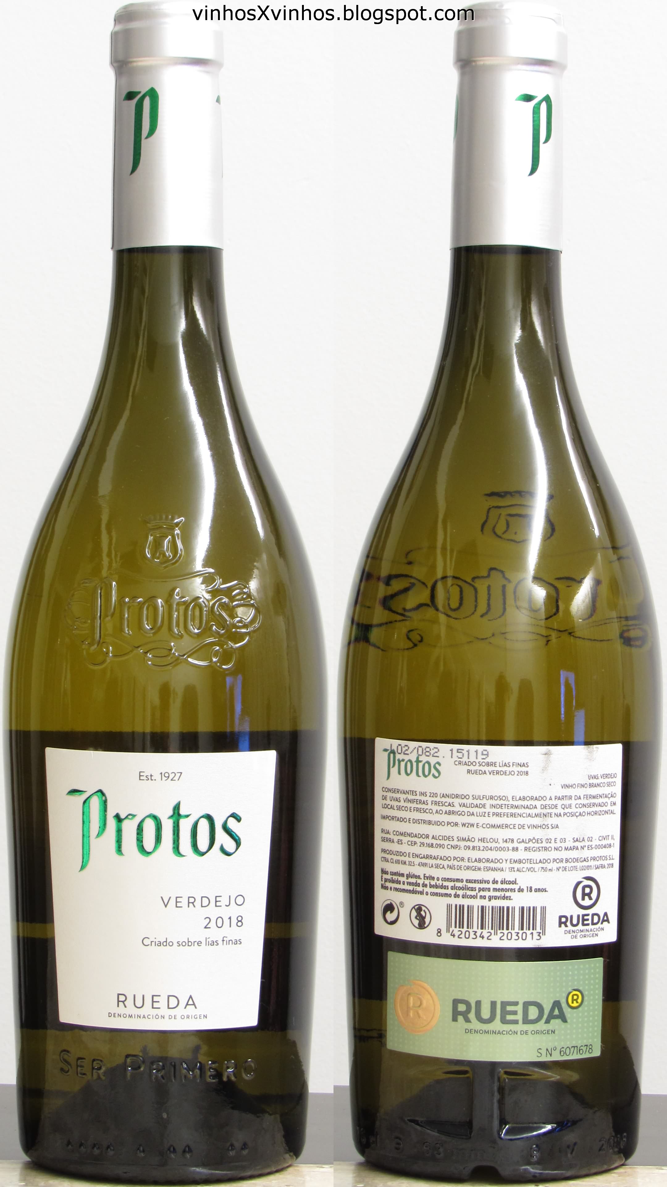 Vinhos x Vinhos: Protos Rueda Verdejo D.O.