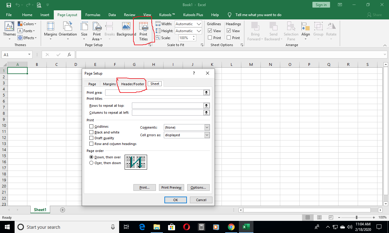 How To Insert Page Numbers In Ms Excel Or Microsoft Excel