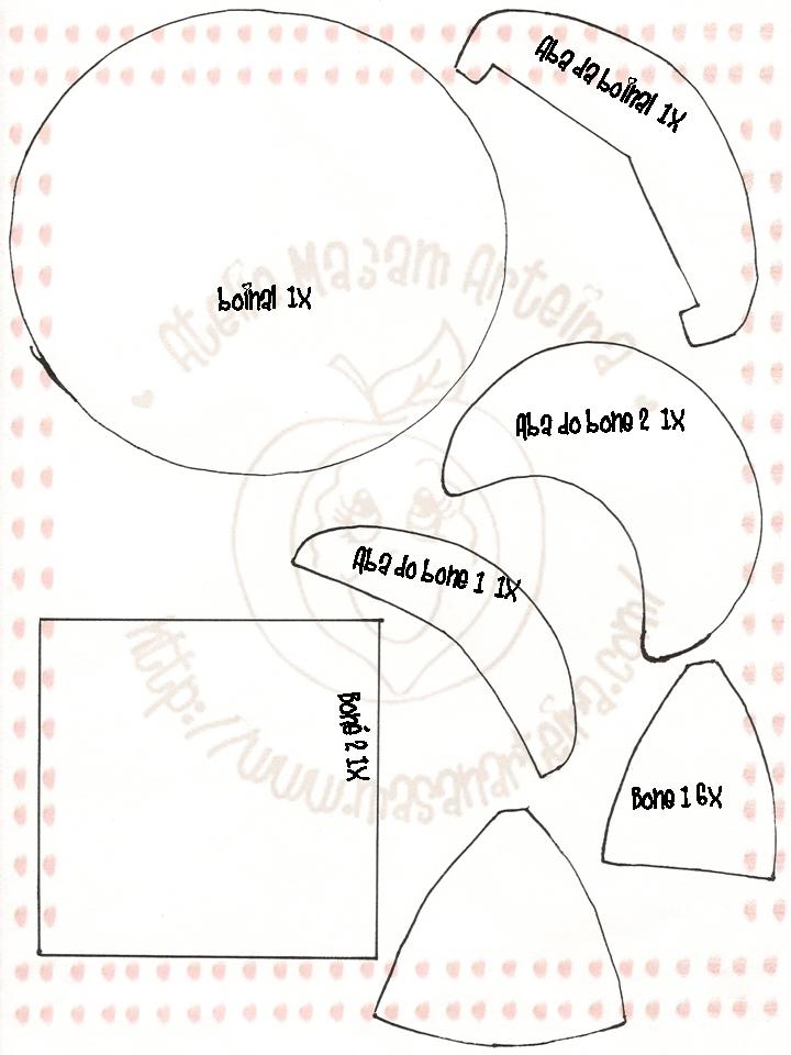 Moldes de boinas - Imagui