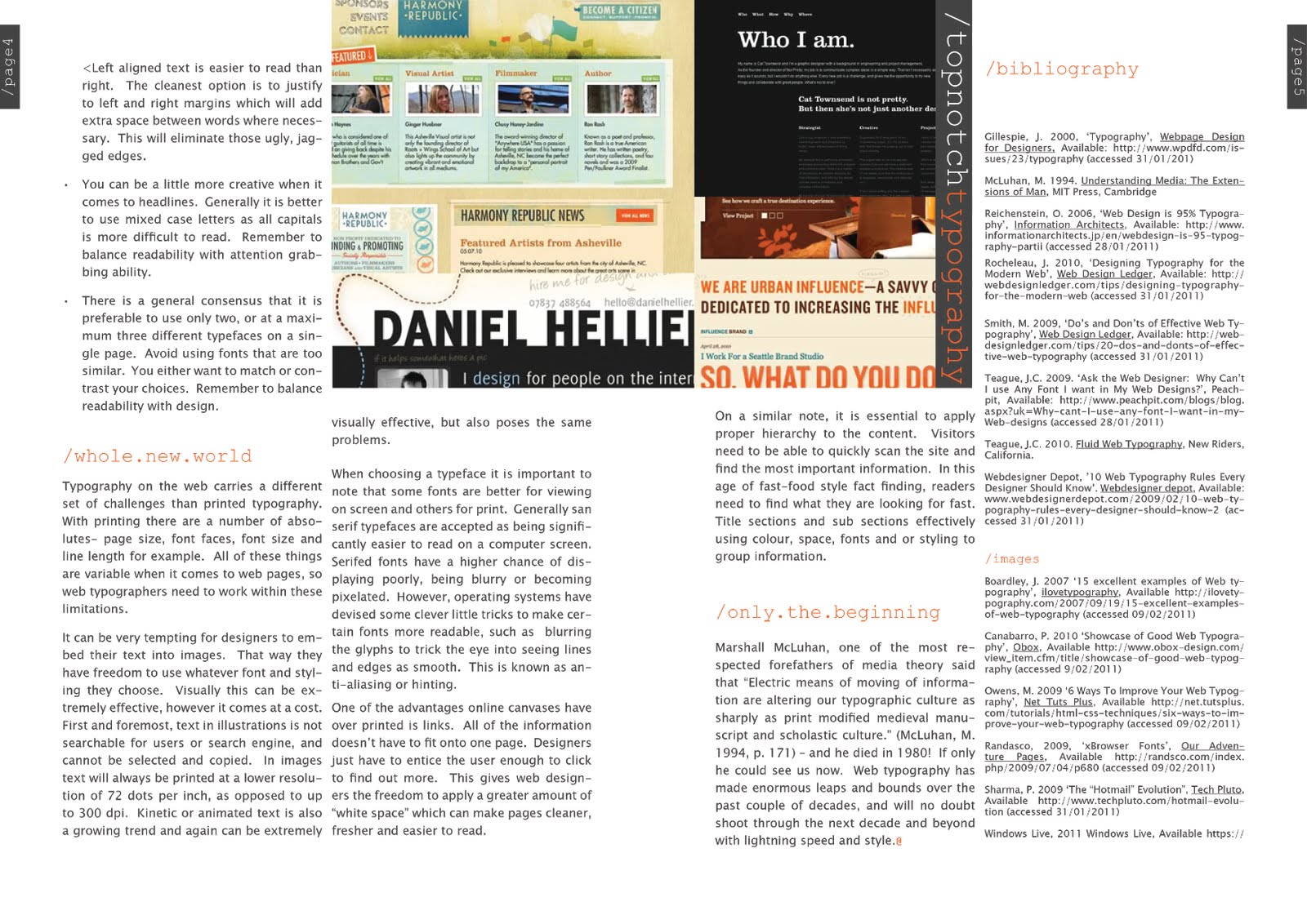 Pixel Peppa [digital design]: Magazine Layout- Article on Web Typography