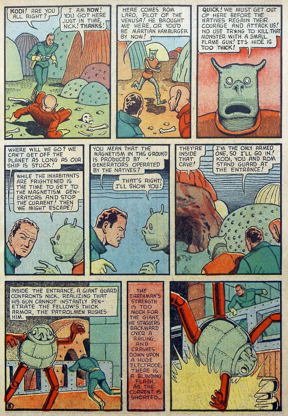 The Comic Book Catacombs: Space Patrol in "The Cannibal Monster of the ...