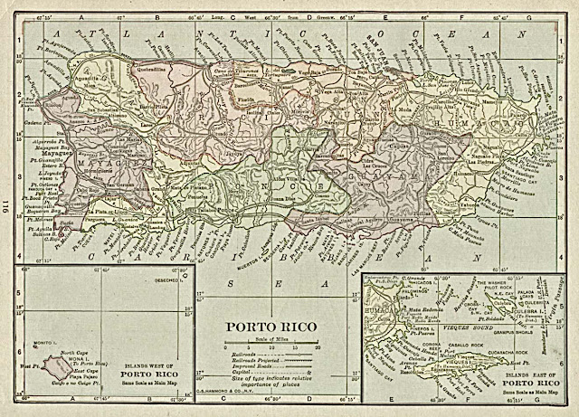 PUERTO RICO - GEOGRAPHICAL MAPS OF PUERTO RICO