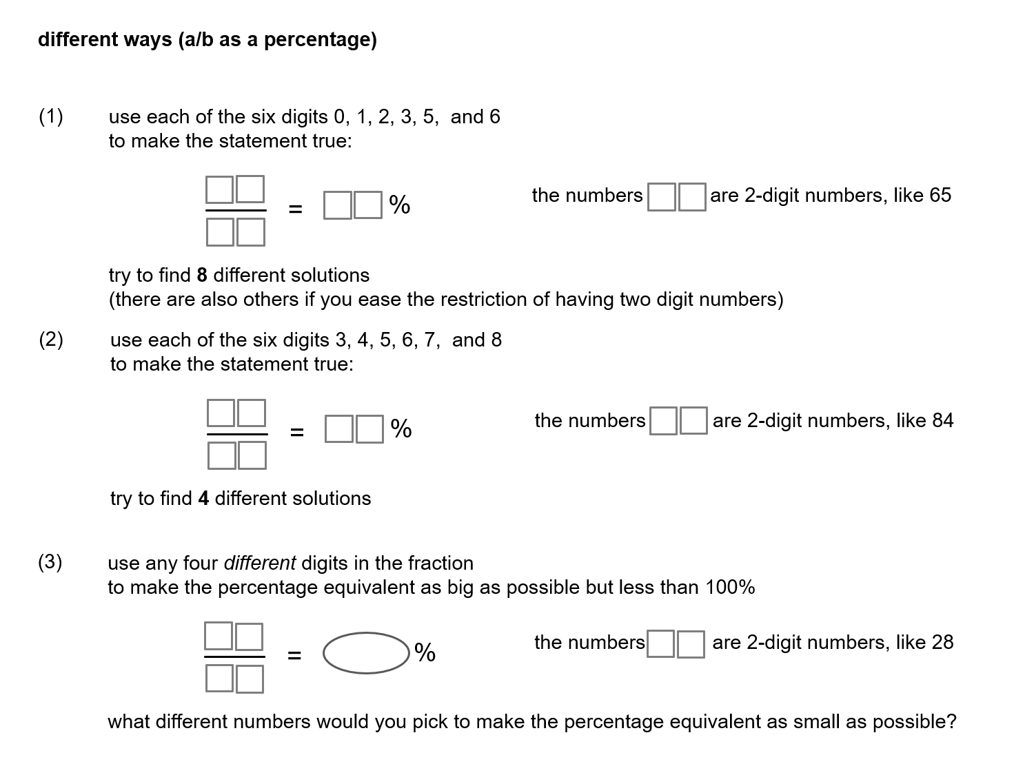 MEDIAN Don Steward mathematics teaching: fractions as a percentage