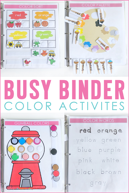 Busy Binder Activities | Lets Play.Learn.Grow