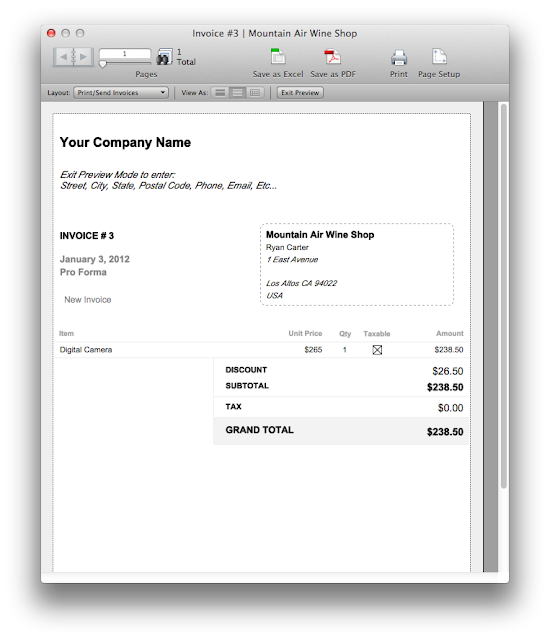 The Mac Office: Estimates and Invoices: FileMaker Pro 12 Starter Solution