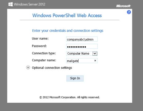 Windows PowerShell Web Access. ~ Eugeneer's Media Cloud World