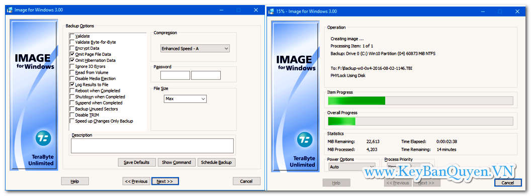 Download và cài đặt TeraByte Drive Image Backup & Restore Suite 3.32 ...