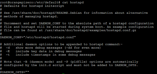 오렌지파이 제로(OrangePi Zero) hostapd 사용하여 AP 만들기