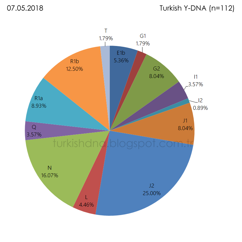 Y-DNA of 24 Balkan Turks