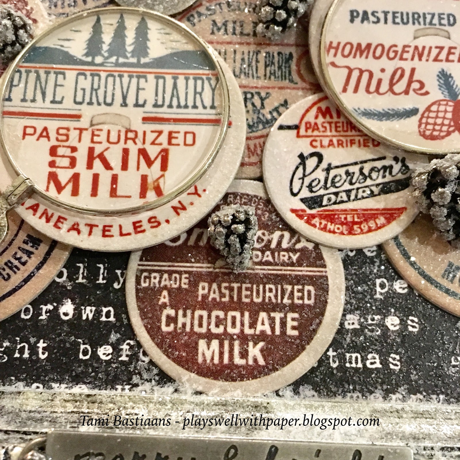 Plays Well With Paper: Milk Cap Christmas Tree