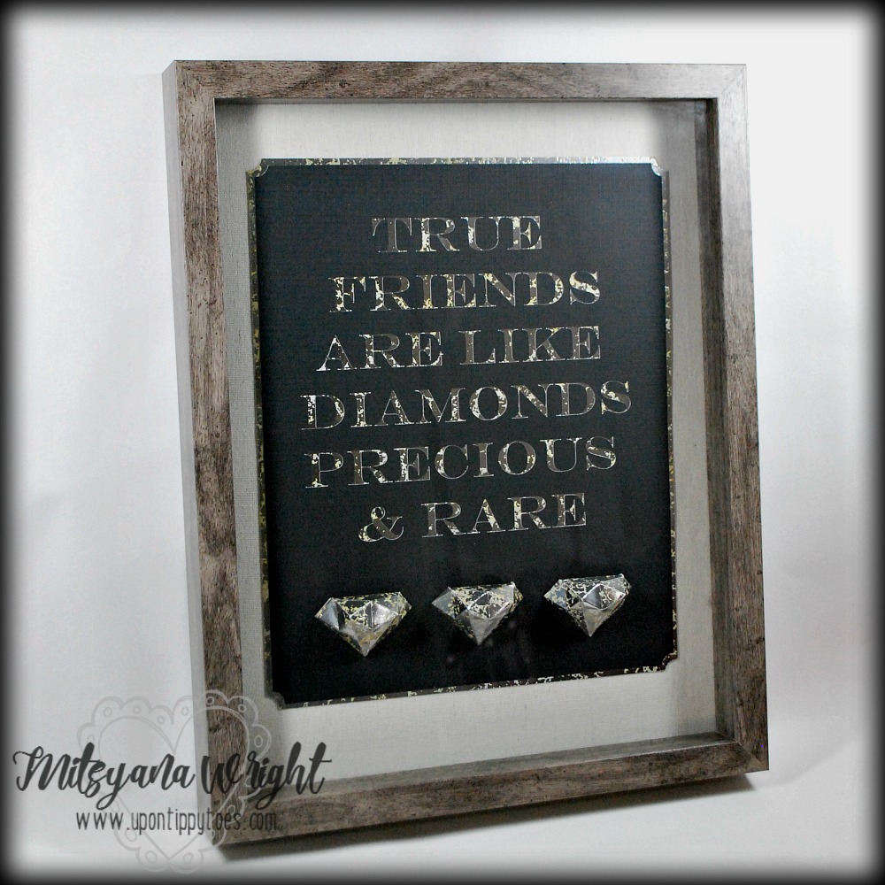 Up On Tippy Toes: True Friend Wall Art- Xyron + Waffle Flower Blog Hop