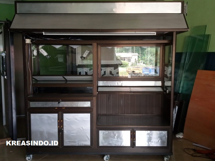 10 Model Gerobak Aluminium Terlengkap Untuk Semua Kebutuhan Jualan