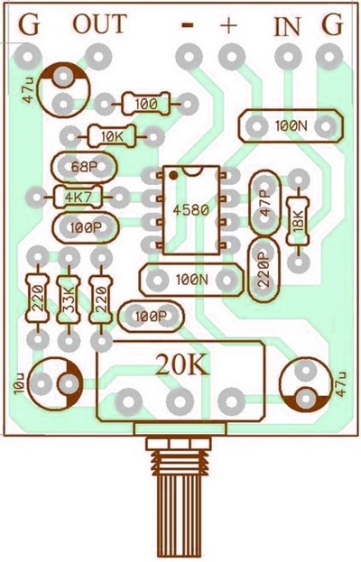 Skema Rangkaian Master Mixer Low Noise Yamaha