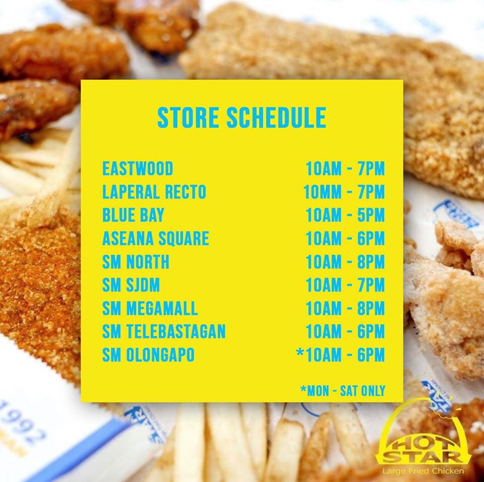 Manila Shopper: HOT STAR Fried Chicken Buy1 Get1 Promo: July 2020