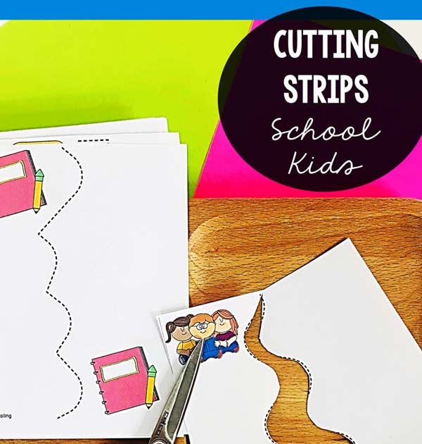 Cutting Strips for Scissor Practice | Totschooling - Toddler, Preschool ...