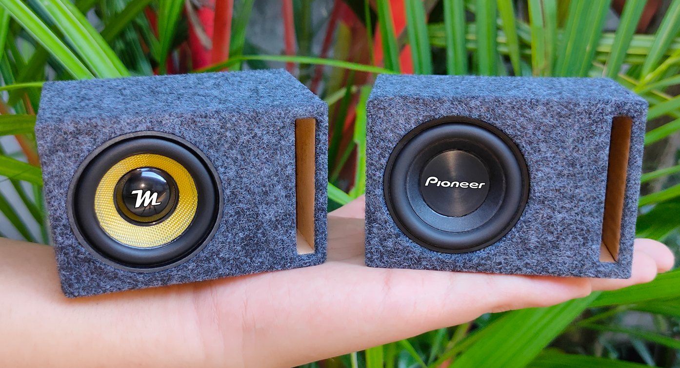 DIY Mini Subwoofer: Probando el Pioneer TS-A300D4 1500w RMS