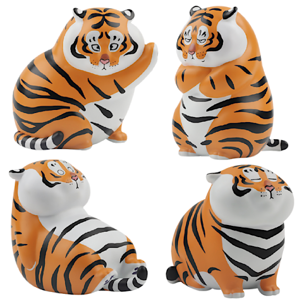 Bu2ma's FAT TIGER EMOTICONS from 52Toys