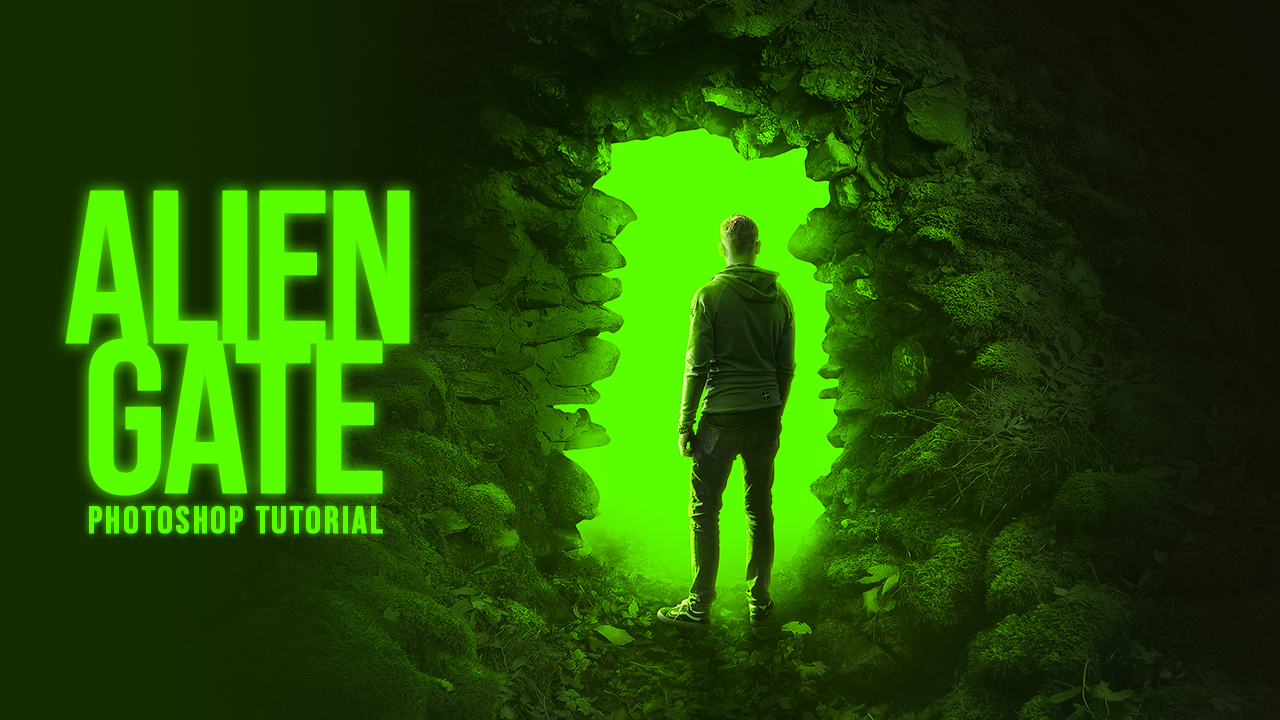 Alien Gate - Fantasy Glow Manipulation Photoshop Tutorial - zanuara.com