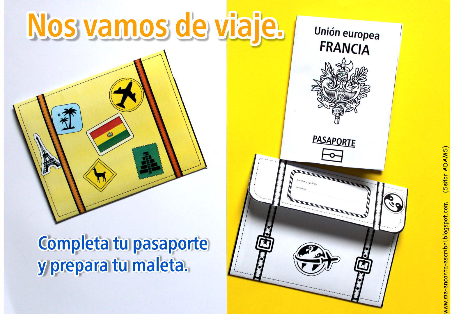 Me encanta escribir en español: Nos vamos de viaje.