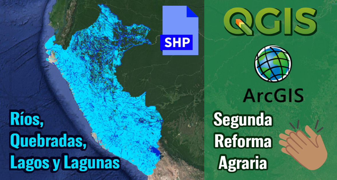 GEO GPS PERÚ: Ríos, quebradas, lagos y lagunas GRATIS - Shapefile