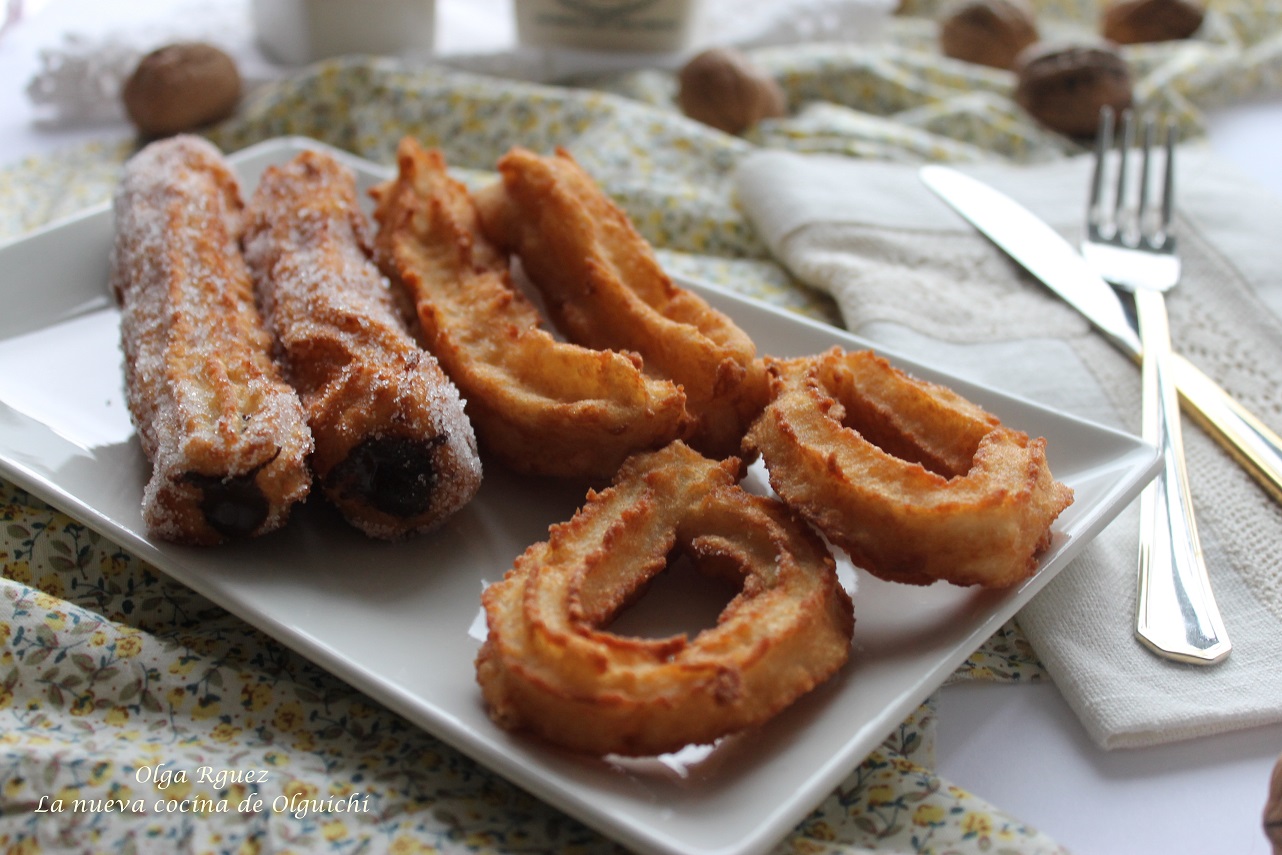 CHURROS Y CHURROS RELLENOS - LA NUEVA COCINA DE OLGUICHI