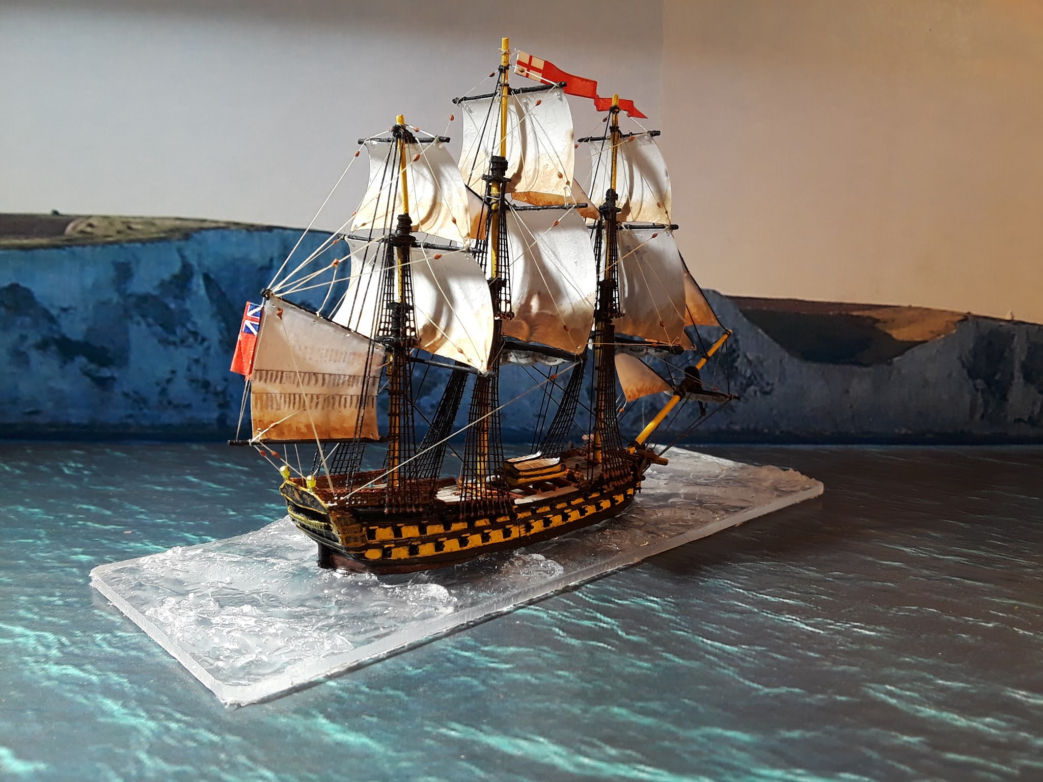 A Miniatures Hobby Room: 3D 1/700 Scale HMS Captain 1787