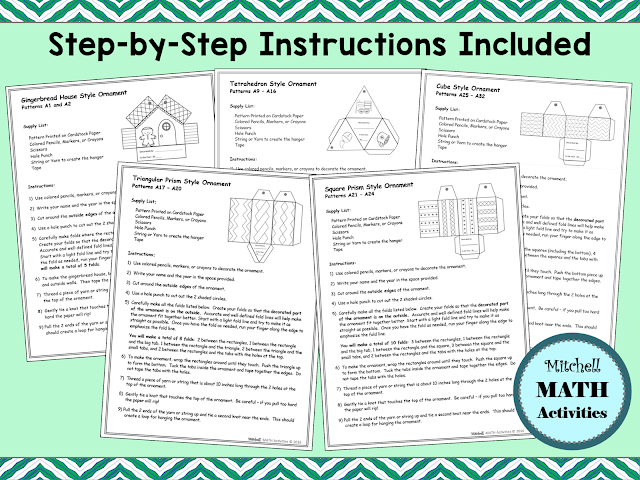 Mitchell MATH Activities: DIY Holiday Ornament Craft Combines Geometry ...