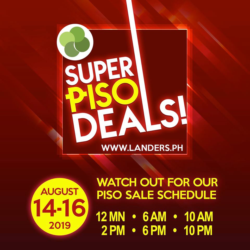 Manila Shopper: Landers Online Super PISO Deals & Flash SALE: Aug 2019