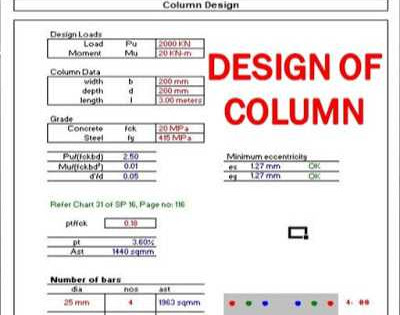 DESIGN OF COLUMN | COLUMN DESIGN EXCEL SHEET DOWNLOAD | CIVIL WEBSITE