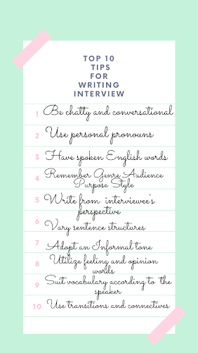 Model Interview Writing Answer Cambridge IGCSE First Language English 0500