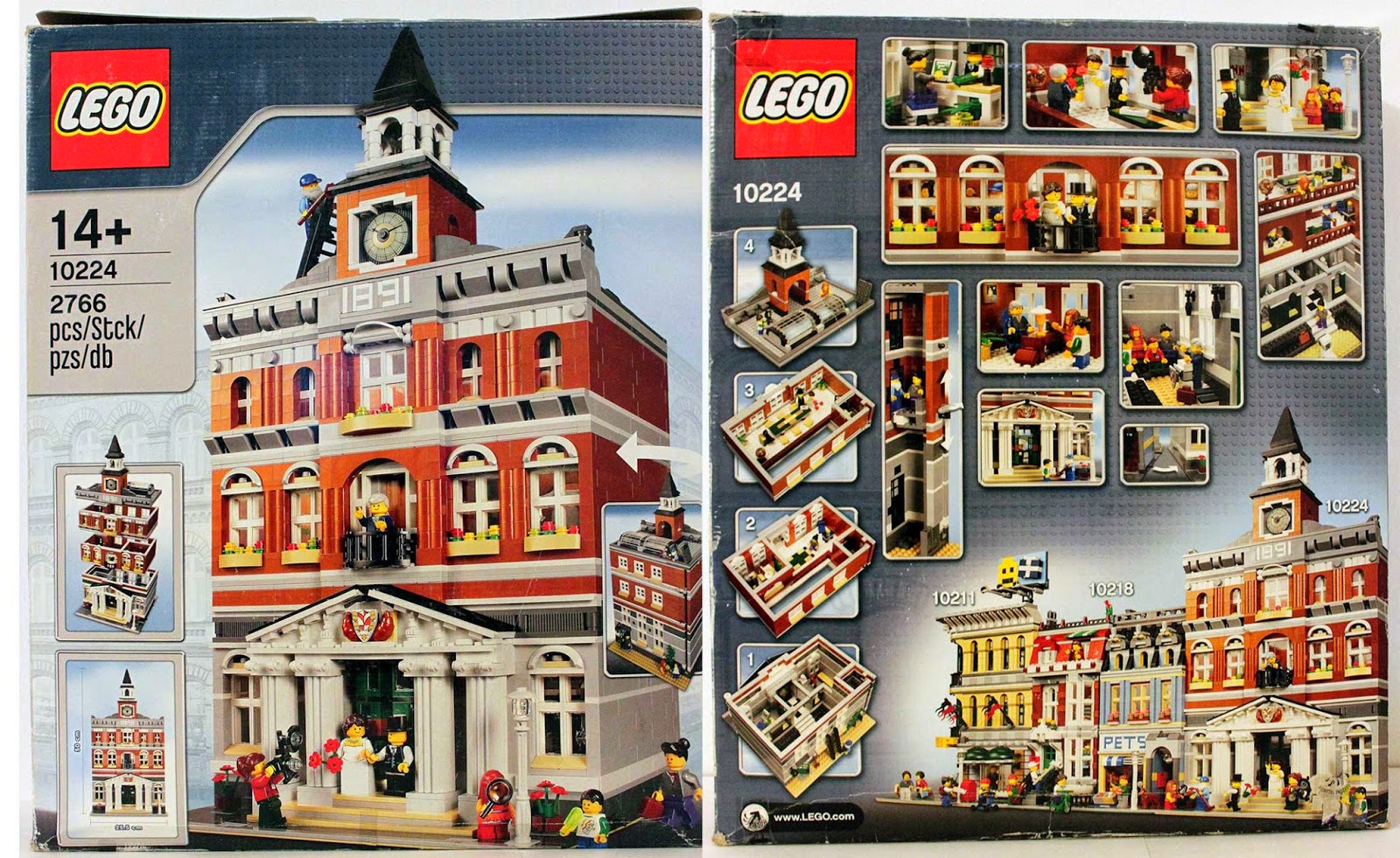 lubo creative bricks: LEGO TOWN HALL # 10224