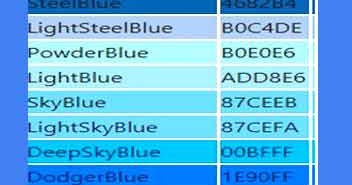 Konsep 24+ Kode Warna Html Lengkap Full Color