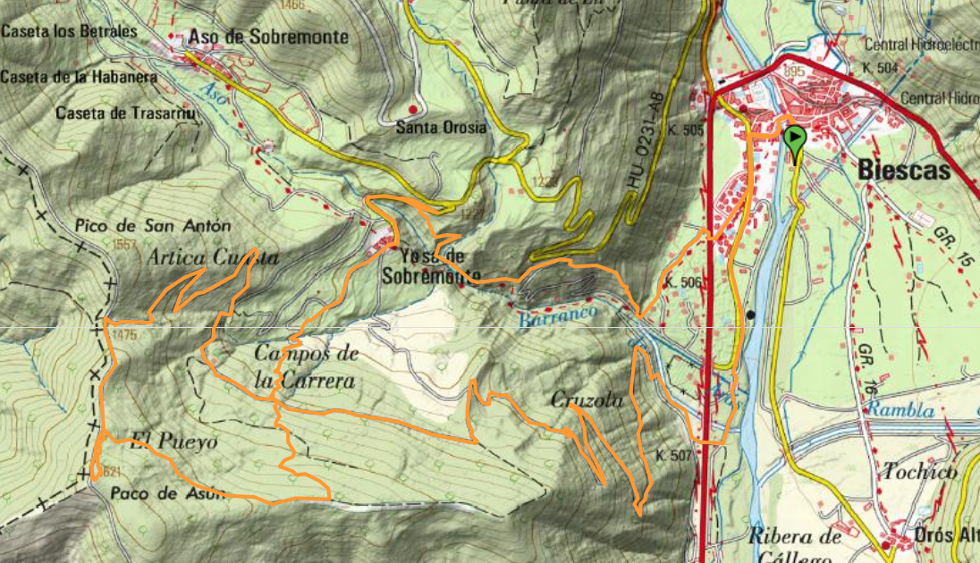 MONTAÑAS DE AYER Y DE HOY: BIESCAS - Bucle al Puntal del Pueyo y Selva ...