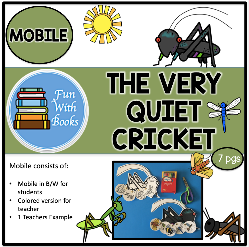 THE VERY QUIET CRICKET MOBILE ~ Book Units by Lynn