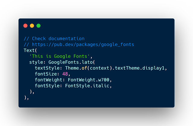 How to Use Custom Font Google Fonts in Flutter - Introducing Google ...