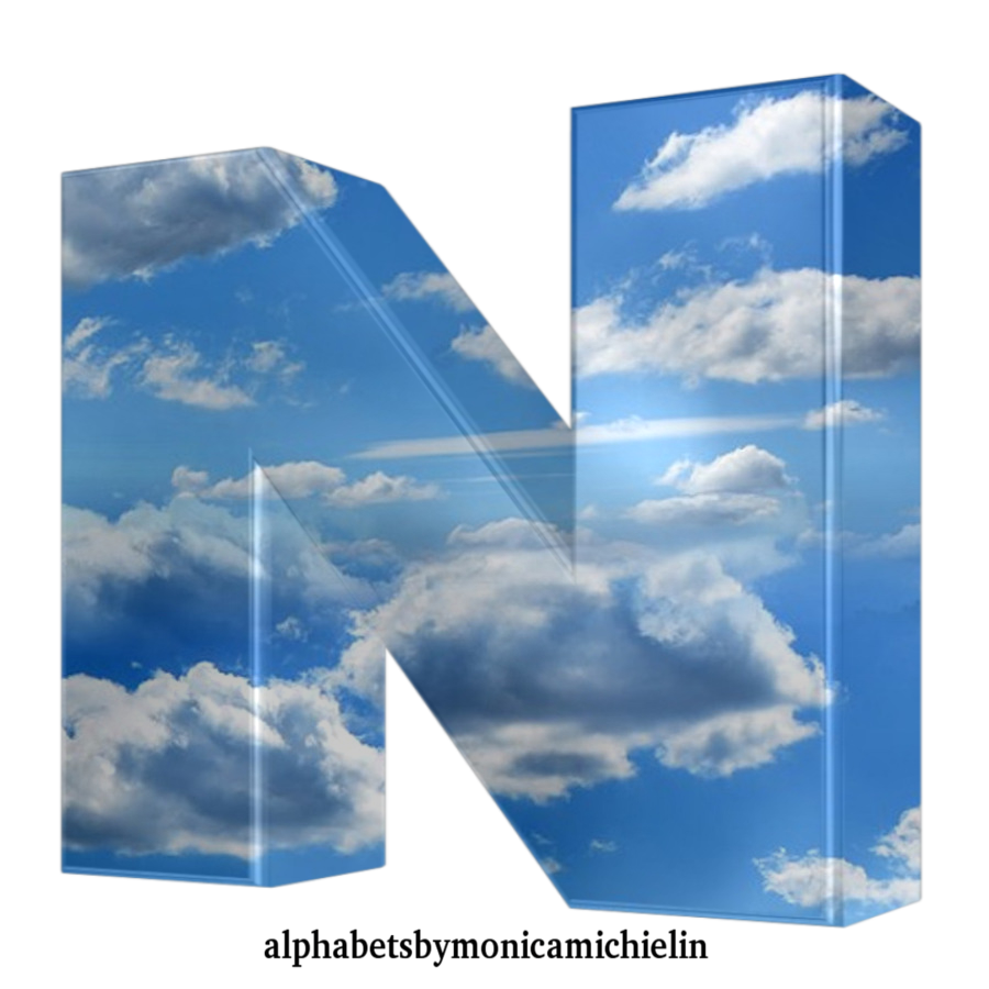 M. Michielin Alphabets: BLUE SKY ALPHABET AND ICONS PNG