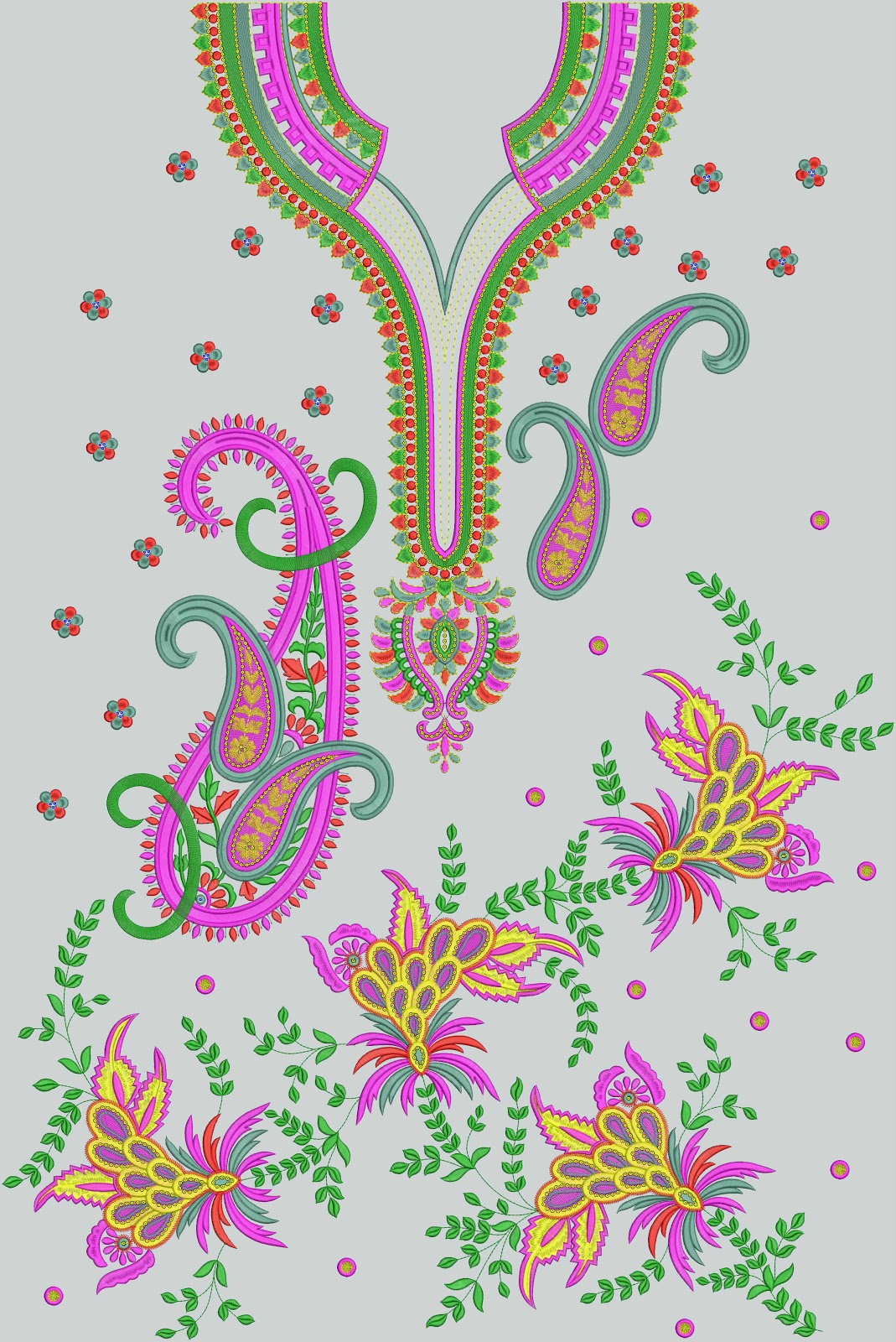 Embroidery: Latest Pakistani Front Design