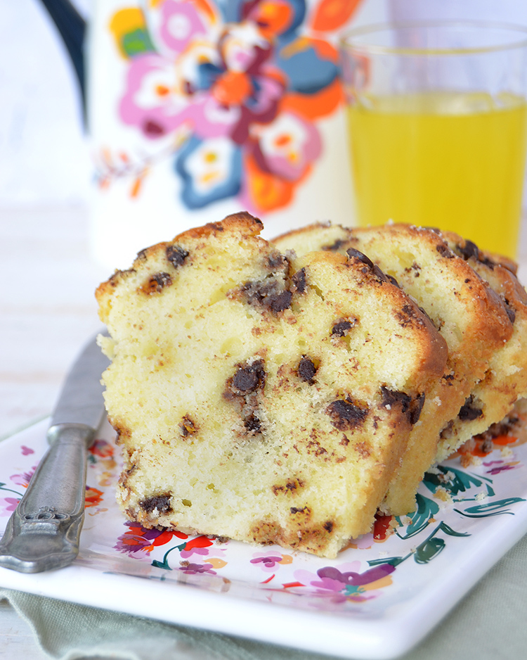Budín de vainilla con chips de chocolate / Recetas dulces, fáciles y ...