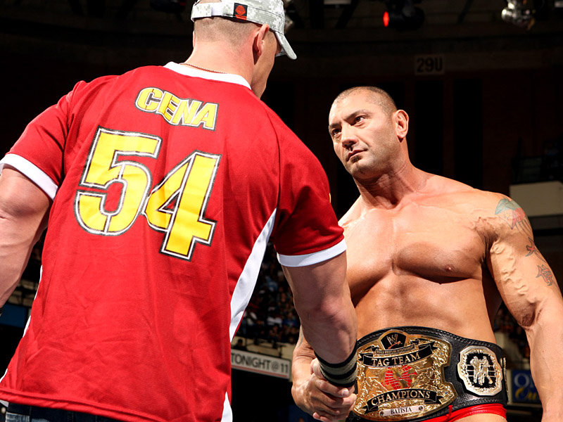 WWE WRESTLING CHAMPIONS: John Cena and Batista