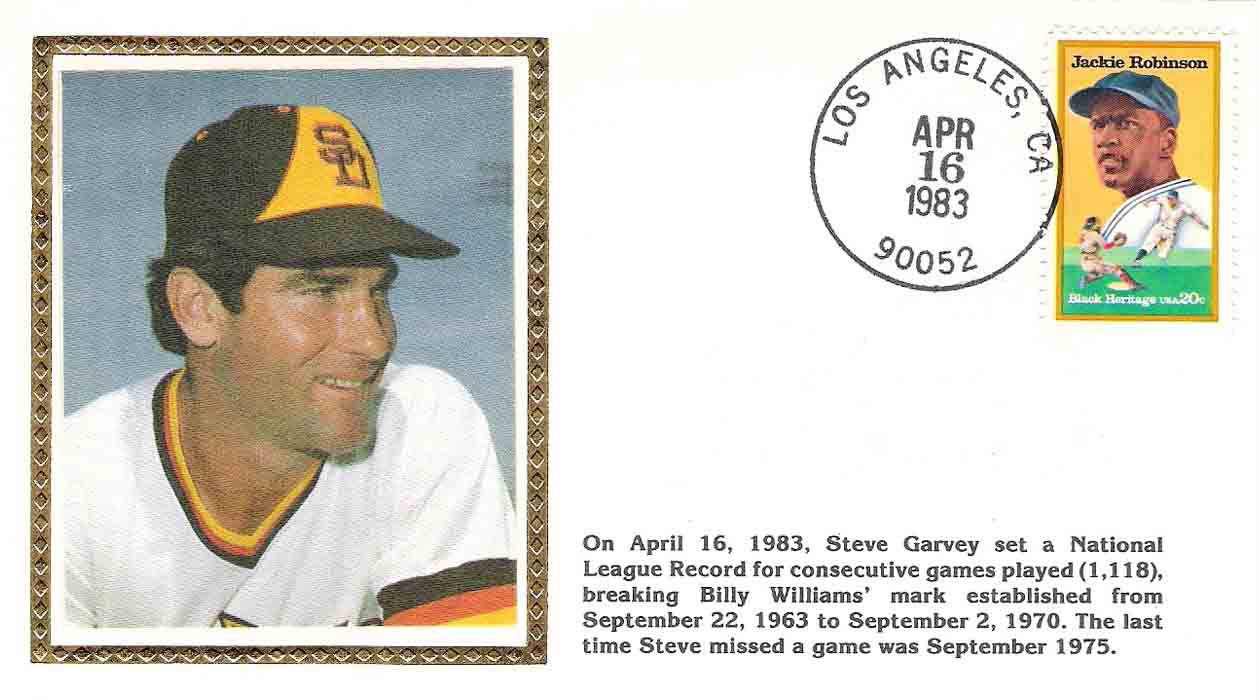 Baseball Stamps & Postmarks: Steve Garvey